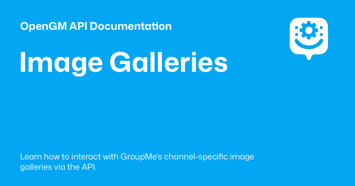 Image Galleries - OpenGM API Documentation