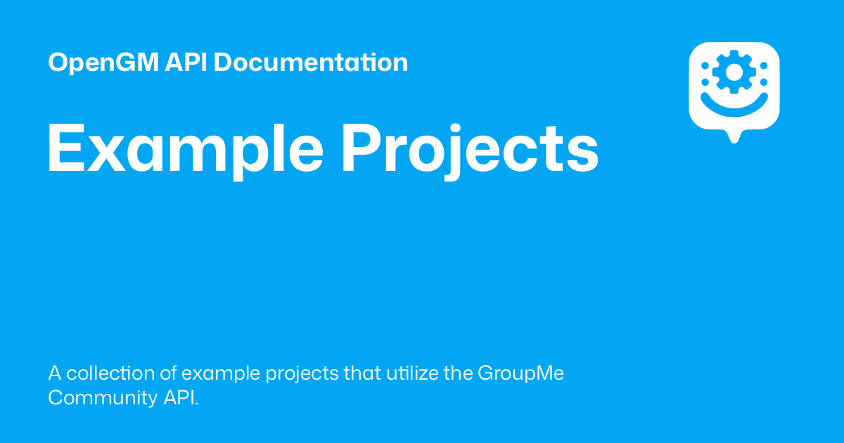 Example Projects - OpenGM API Documentation